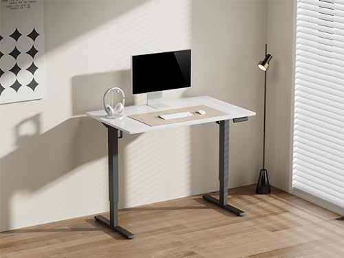 White Mulberry Motorized Height Adjustable Desk | Ergonomic Design ...