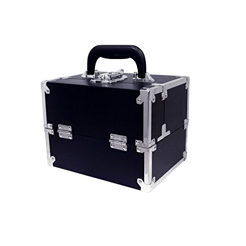 Amazon.com : City Lights Lockable Beauty Case, Black : Makeup Train ...