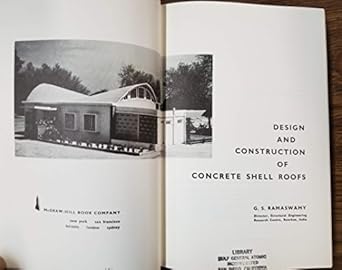 Design And Construction Of Concrete Shell Roofs | Amazon.com.br