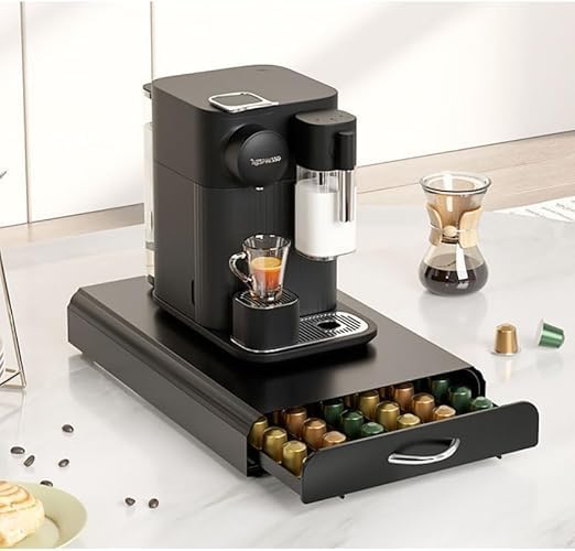 Capsule Holder, Stainless Steel Coffee Capsule Organizer- 60 Capsule ...
