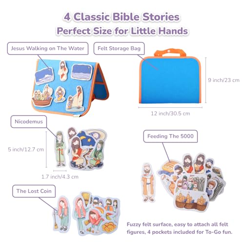 Snapklik.com : Felt/Flannel Board Story Set Of 4, PRECUT Felt Pieces ...