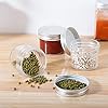 Amazon.com: Accguan 4oz Glass Jars With Lids(Silver),Mason Jars,Ideal For Honey,Jam,Wedding ...