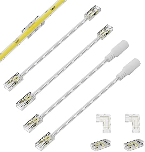 PAUTIX 5mm Connectors(2pcs Each),Gapless,L-Shaped,Dual End Strip,Strip ...