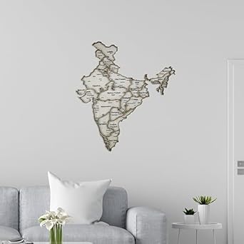 3D Wooden Map of India | Home Decor | Office Decor | A great gift for ...