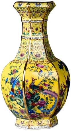 Amazon.com: Kaolirra 10 Inch Ceramic Vase - Chinese Cloisonné Antique ...