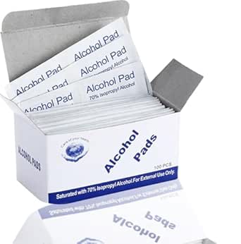 NECURATU Pre-Injection Wipes (x100) - Individually Wrapped Disposable ...