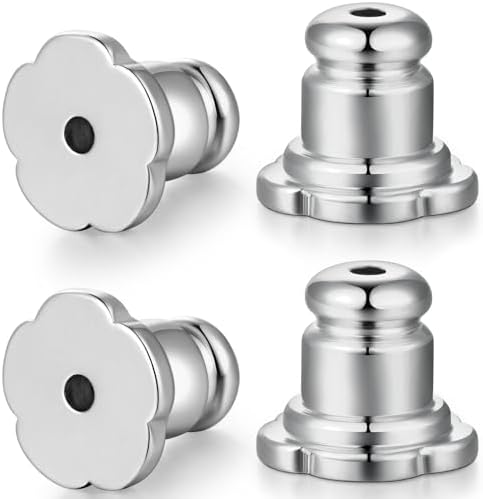 Amazon.com: Formulen Earring Backs Replacements, 4pcs 18K Gold Locking ...