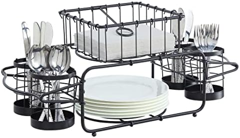 Amazon.com: Giftburg Loop & Wire Buffet Caddy Tabletop Organizer ...