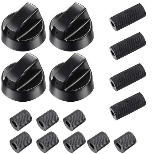 4-Pack Universal Oven/Stove/Range Control Knobs Replacement Kit with 12 ...