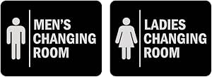 Amazon.com : Signs ByLITA Classic Framed Men's Changing Room and Ladies ...