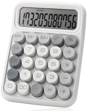 Gradient Blue Standard Calculator - 12 Digit With Large LCD Display and ...
