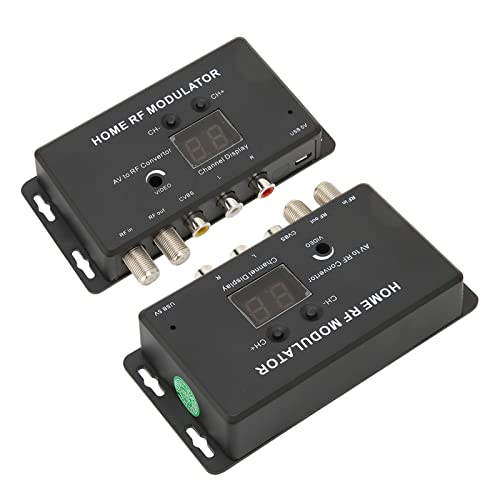 UHF PAL NTSC TV Link Modulator, AV to RF Converter, Adjustable RF ...