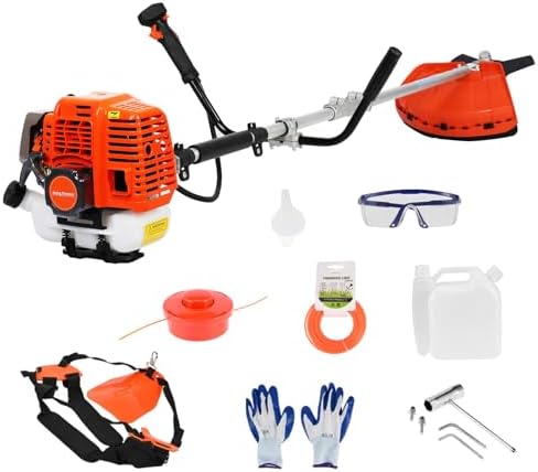 52cc Petrol Grass Trimmer ＆ String Trimmer, Upgraded 2 in 1 Brush ...