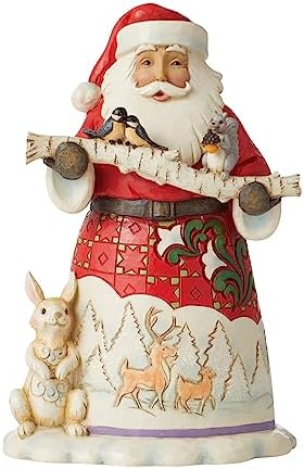 Amazon.com: Enesco Jim Shore Heartwood Creek Santa Decorating The ...