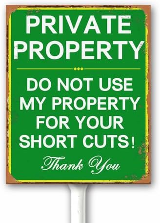 Amazon.com : Vintage Private Property - Do Not Use My Property For Your ...