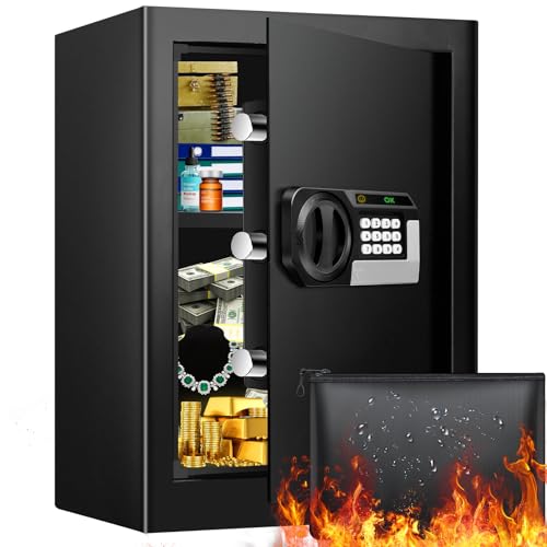 Snapklik.com : 2.5 Cu Ft Large Home Safe Fireproof Waterproof ...