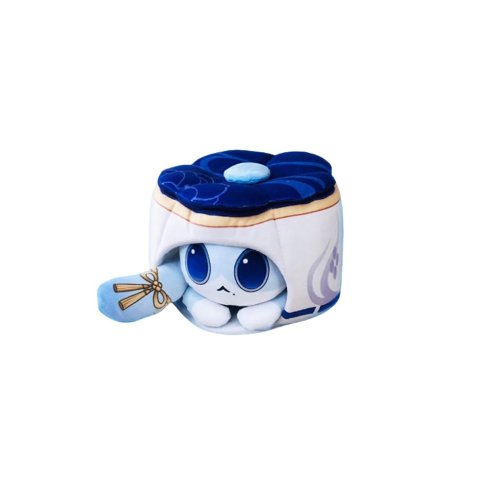 Amazon.com: Anime Neuvillette Arlecchino Kamisato Ayaka Cat Cake Doll ...