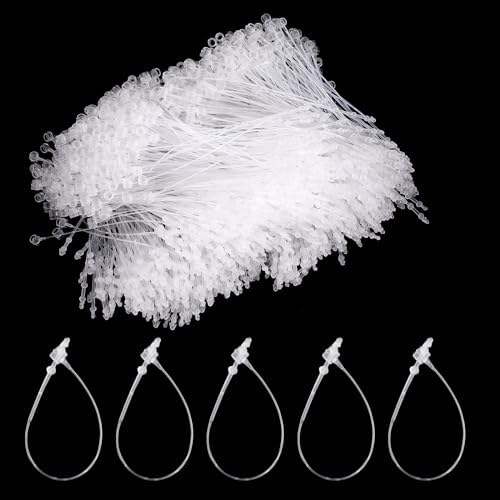 Amazon.com: 3Inch 2000 Pcs Plastic Fastener Hang Tag Clear Snap Lock ...