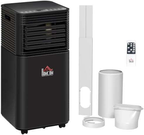 HOMCOM Portable Air Conditioner 5000 BTU, 4-in-1 Cooling, Fan ...