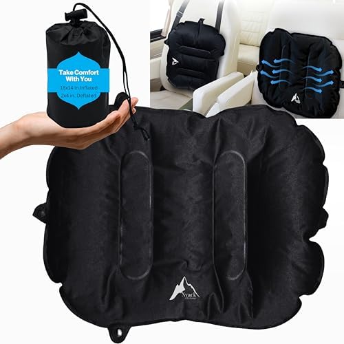 Amazon.com: Inflatable Lumbar Support Pillow for Travel Seat and Office ...