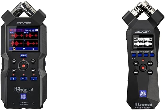 Amazon.com: Zoom H4essential 4-Track & H1essential Stereo Handy ...