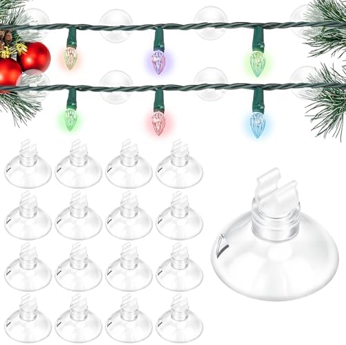Amazon.com: Hysagtek Christmas Light Suction Cups - 100 Pcs Mini ...