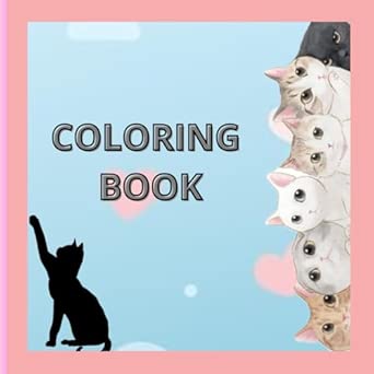Cute Cats Coloring Book: Educational coloring pages with animals annd ...
