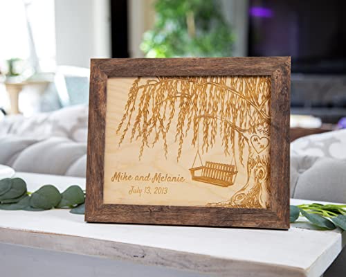 Amazon.com: Personalized Engraved Willow Tree 8"x10" Picture Frame ...