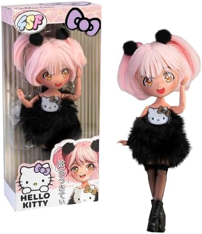 Hello Kitty Manga Doll Golden Diva, Japanese Fashion Doll with Fashion ...