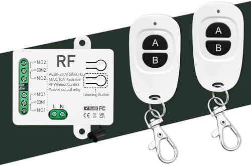 Solidremote 12V - 24V Secure Wireless RF Remote Control Relay Switch ...