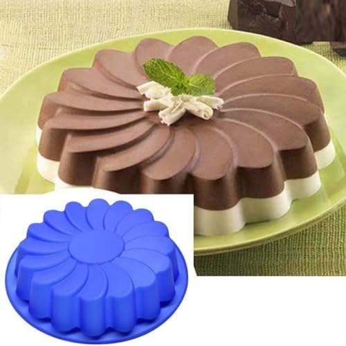 Amazon.com: Silicone Baking Molds,3 Pack Non-stick Flower Shape ...