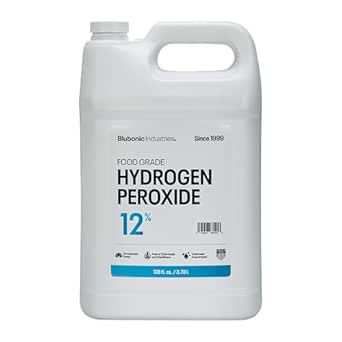 Blubonic Food-Grade Hydrogen Peroxide 12%, Stabilizer-Free, Pure Oxygen ...