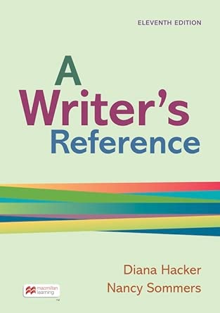 Amazon.com: A Writer's Reference: 9781319413002: Hacker, Diana, Sommers ...