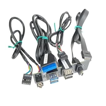 Amazon.com: TLOKIXA Computer Motherboard Extension Front Panel Cable ...