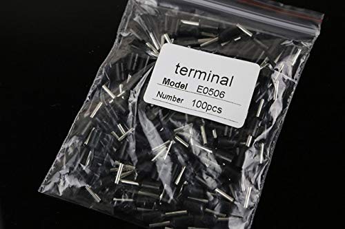 Davitu E0506 22AWG 0.5mm2 E0506 Bootlace cooper Ferrules kit set Wire ...