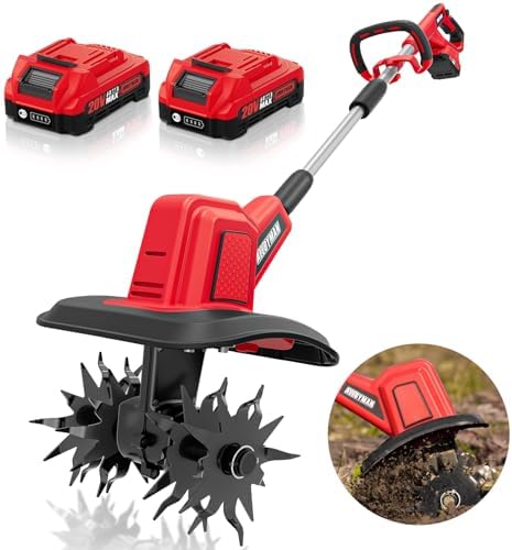 Amazon.com : Cordless Tiller Cultivator Compatible with Milwaukee 18V ...