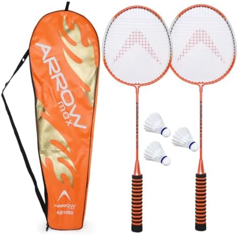Buy Alloy Steel Youth Light Weight Shuttle Badminton Racket Set of 2 ...
