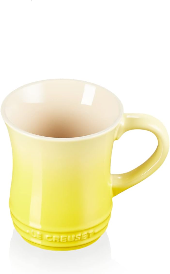 Amazon.com | Le Creuset Stoneware Tea Mug, 14 oz., Soleil: Coffee Cups ...