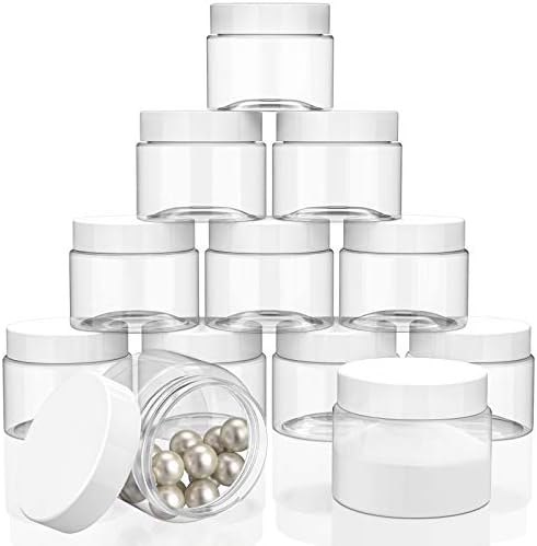 Amazon.com: OBKJJ 60 Pack 4 Oz Clear Travel Size Containers with Lids ...