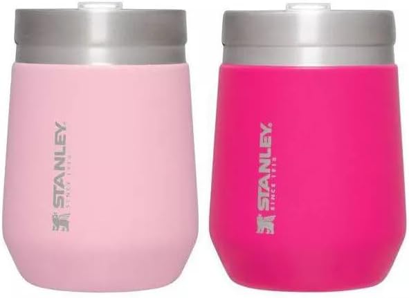 Amazon.com | Stanley 2pk 10oz Stainless Steel Everyday Go Tumblers Pink ...