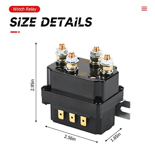 Snapklik.com : Winch Solenoid Relay Contactor, 12V 250A Replacement ...