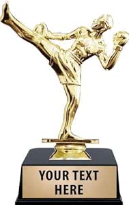 Amazon.com : Crown Awards Boxing Trophies with Custom Engraving, 6 ...