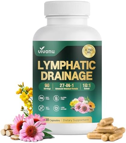 Amazon.com: VivoNu 27-in-1 Liposome Lymphatic Drainage Supplements, 90 ...