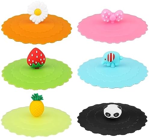 Silicone Drink Covers - Airtight, Heat-Resistant Cup Lids for Mugs ...