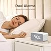 Amazon.com: ANJANK Wooden Alarm Clock Radio with Bluetooth Speaker ...