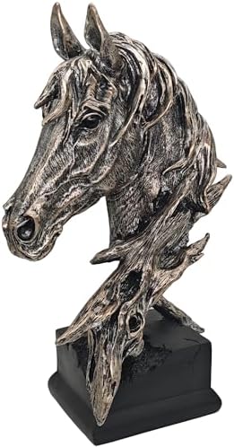 Amazon.com: CSjihua 16" Animal Horses Head Bust Table Sculpture Retro ...