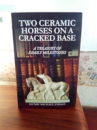 Two Ceramic Horses on a Cracked Base: Henry Michael Strage ...