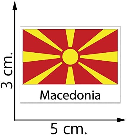 Amazon.com: Macedonia Flag Temporary Tattoos Sticker Body Tattoo ...