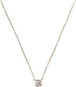 Amazon | (エテ) ete K18 ダイヤモンド 0.15ct ネックレス「ブライト」 260846-660846 FREE イエローゴールド | ネックレス 通販