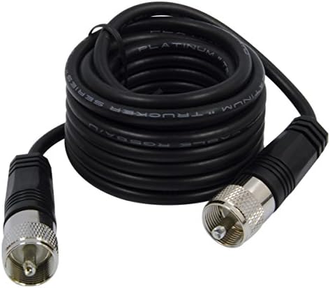 RoadPro RP-8X18CL 18-Foot Clear CB Antenna Mini-8 Coax Cable with PL ...